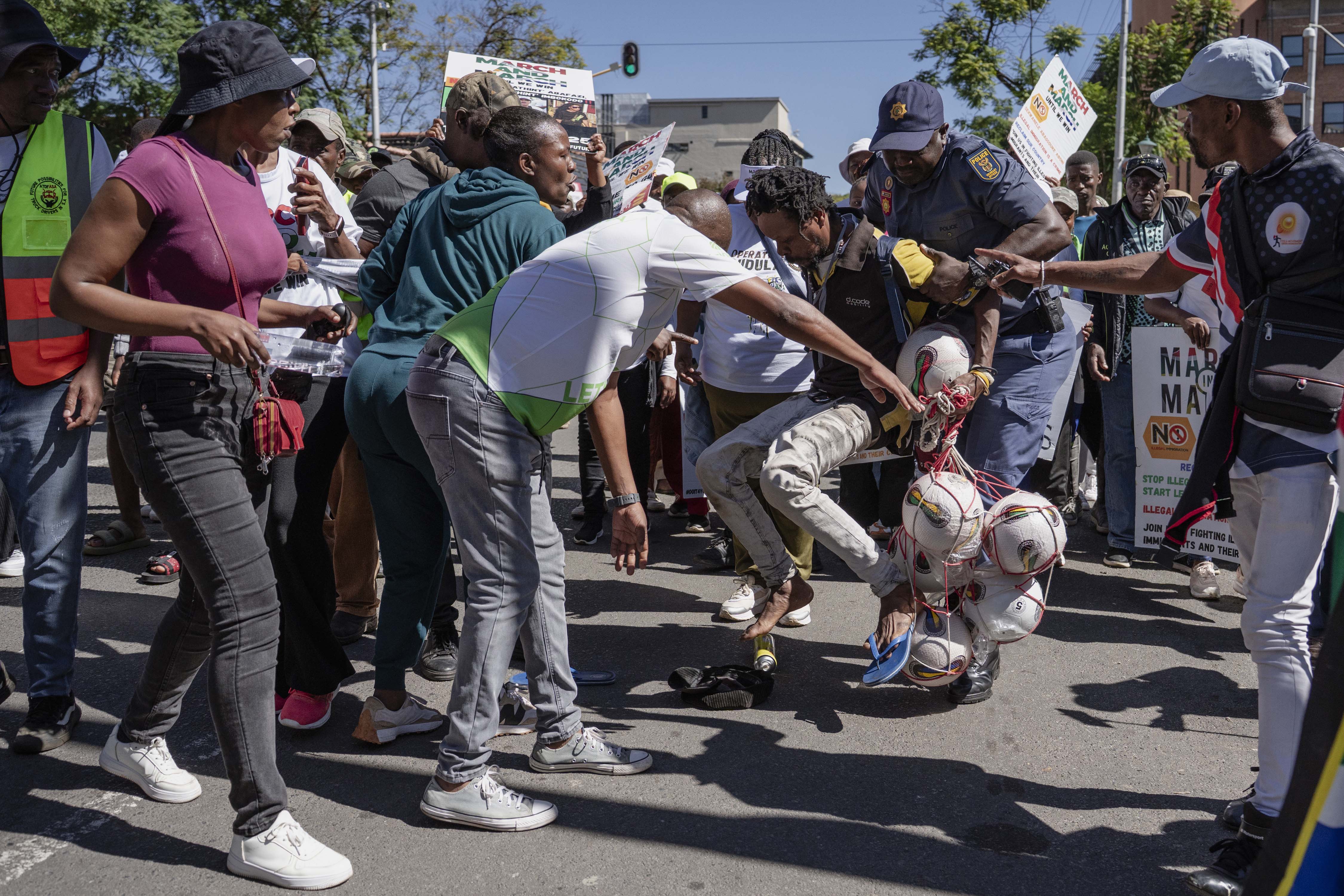 Pretoria disrupted by anti-immigrant march